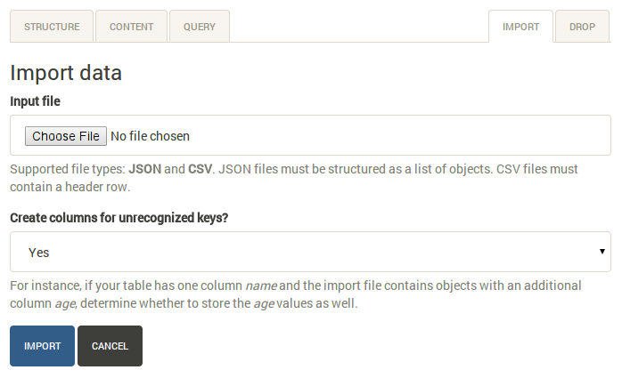 Charles Leifer Web Based Sqlite Database Browser Powered By Flask And Peewee